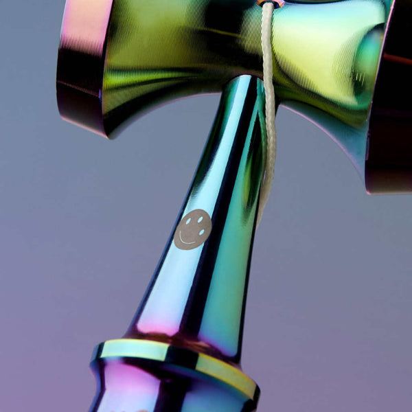 12Y BDAY (iridescent Mini Metal) Kendama, by KROM - YoYoLoco shop