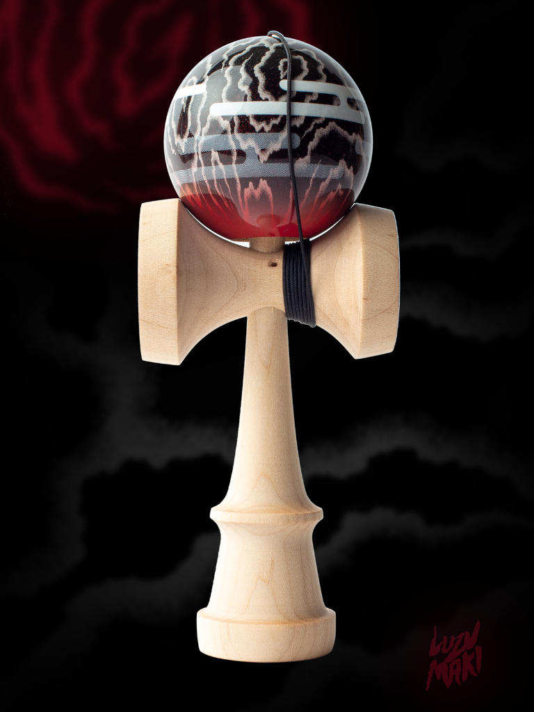 Luzumaki Night Boost Kendama, Red by Sweets - YoYoLoco